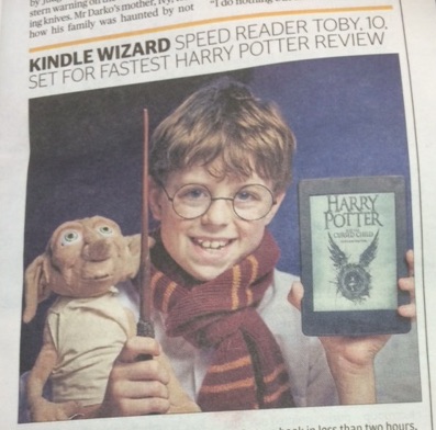 Toby L'Estrange speed reading review of Harry Potter the Cursed Child